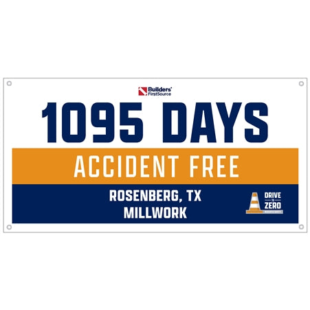 Vinyl Banner - Accident Free Celebrations – BLDR-GearStore